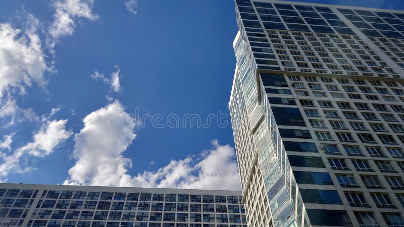 Glass Wall of an Office Building Stock Image - Image of onka, glass ...