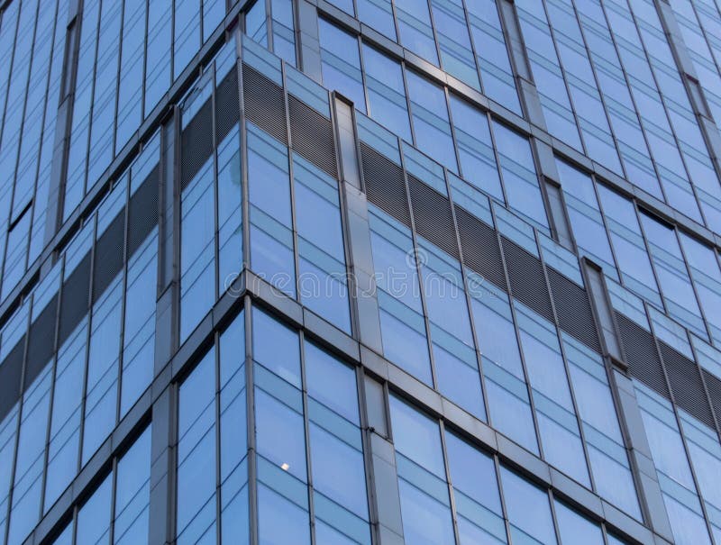 Glass Walls of a Skyscraper As a Background. Stock Image - Image of ...