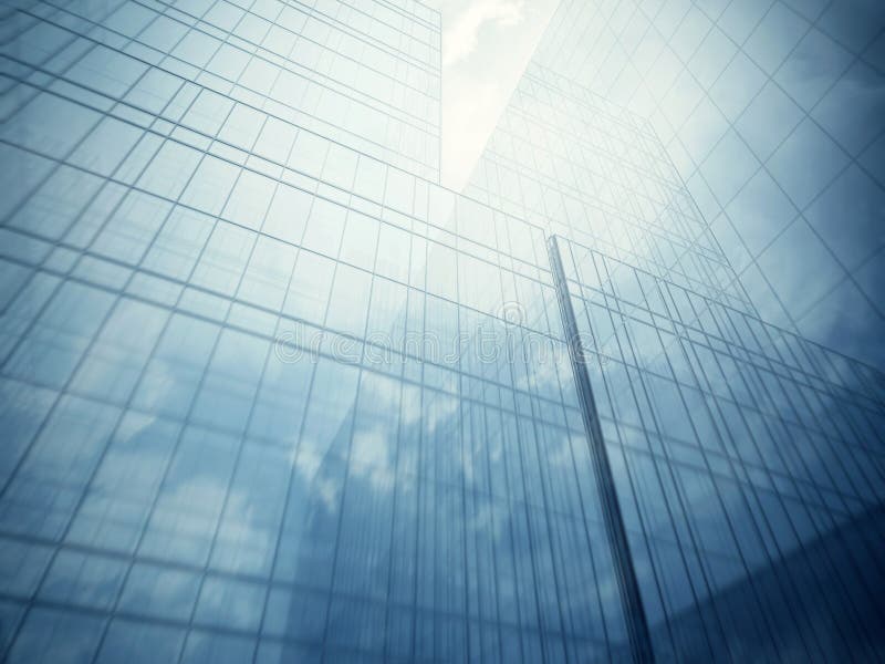 Glass walls of skyscraper stock image. Image of geometric - 44250669