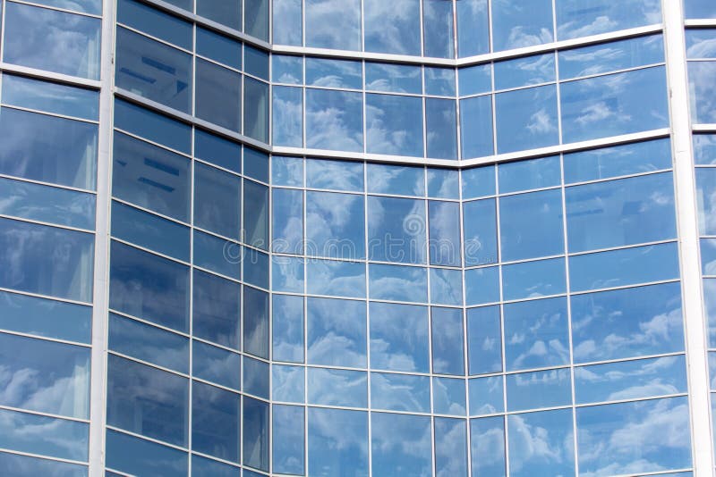 Glass Walls of a Skyscraper House. Stock Photo - Image of wall ...