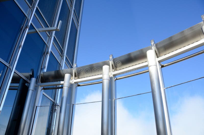 Glass Walls and Steel Frames Stock Image - Image of design, high: 55767001