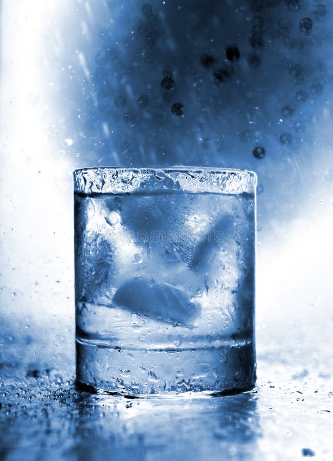 Glass with water. stock image. Image of macro, movement - 15188617