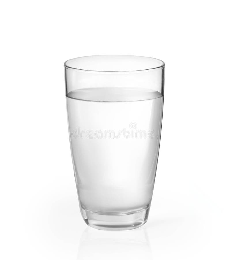 Tall Full Glass of Water W Clipping Path Stock Photo - Image of design ...