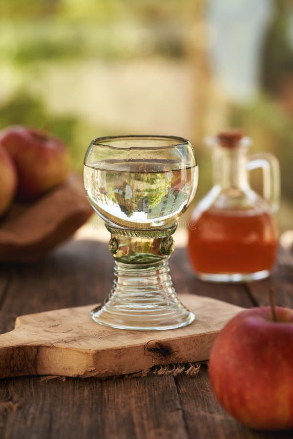 A Glass of Water with Apple Cider Vinegar Stock Image - Image of ...
