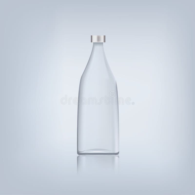 Glass bottle stock vector. Illustration of filled, beverage - 169187466