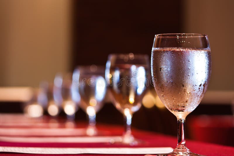 Glass with water stock image. Image of crystal, meeting - 40957209