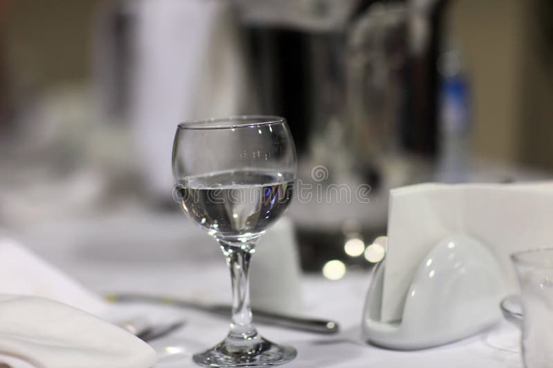 Glass of water stock photo. Image of dine, luxury, dining - 46968982