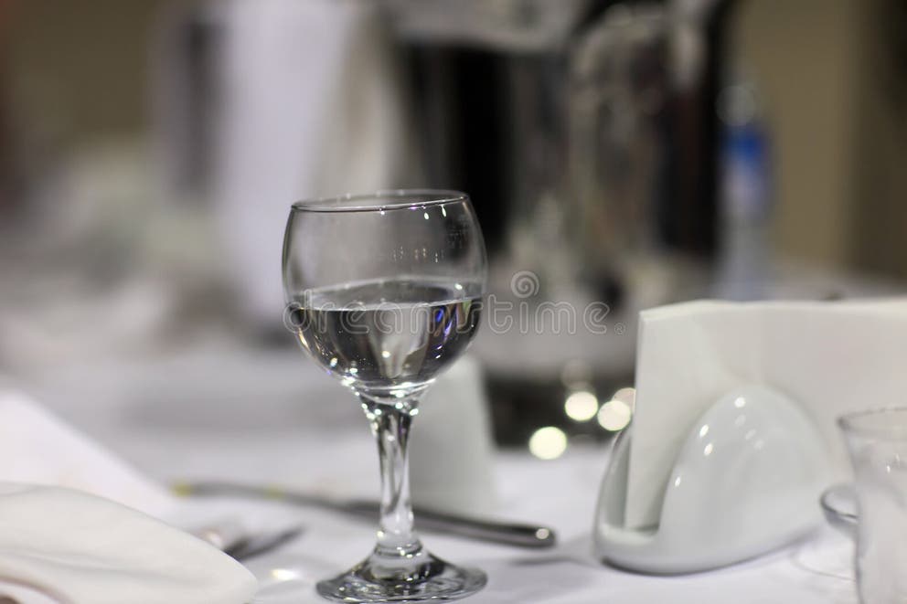 Glass of water stock photo. Image of dine, luxury, dining - 46968982