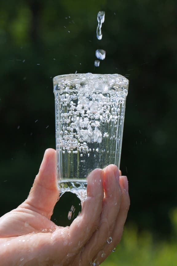 Glass of water. stock image. Image of health, purity - 32293877