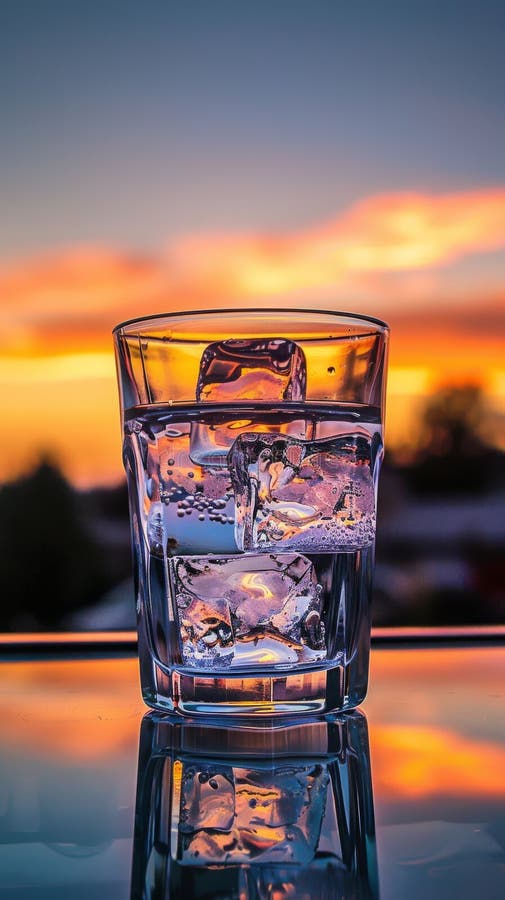 Sunset Reflection through Broken Glass on Beach Stock Image - Image of ...