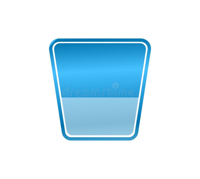 Water Glass Icon on White Background Stock Photo - Image of cartoon ...