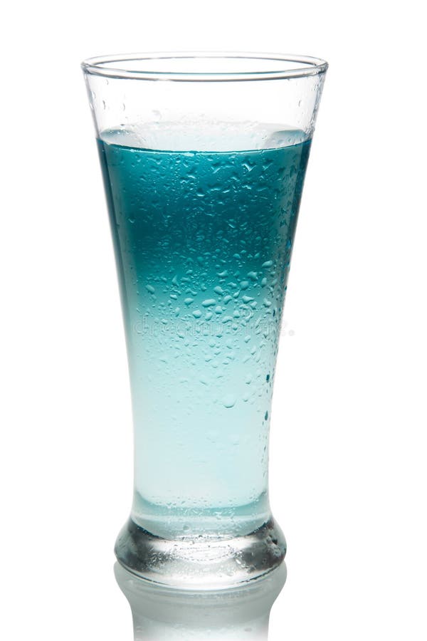 Glass of Water Isolated on a White Background. Stock Image - Image of ...