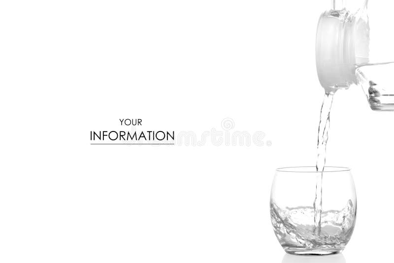 Glass of water jug pattern stock photo. Image of empty - 113250750