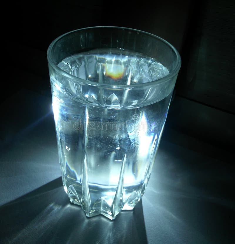Glass water light effect stock image. Image of drink - 140554789