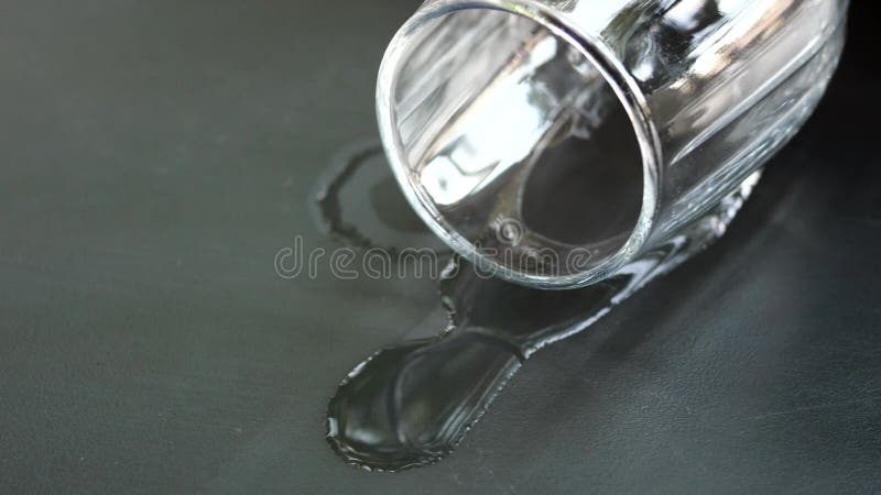 Spilled Water from a Dish Washer on Kitchen Floor Stock Video - Video ...