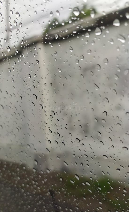 Splash of Water on the Windshield of the Car Stock Photo - Image of ...