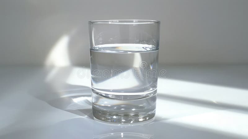 Glass of Water in Sunlight stock image. Image of pure - 330792727