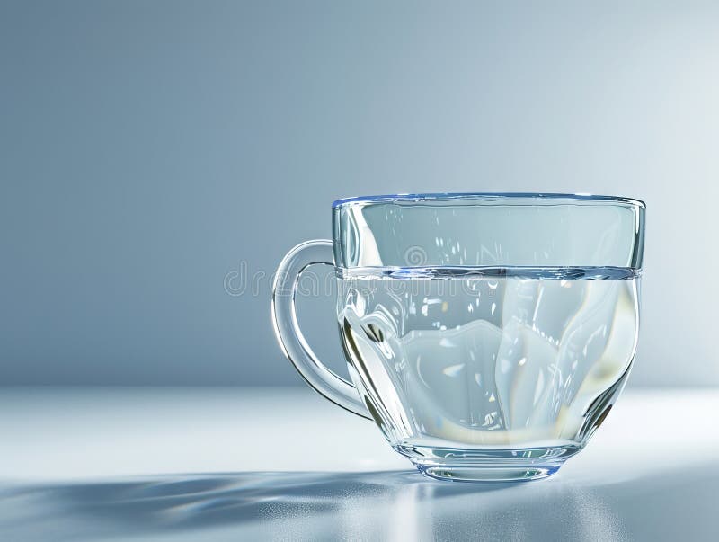 A Glass of Water on a Table Stock Photo - Image of drinkware, table ...
