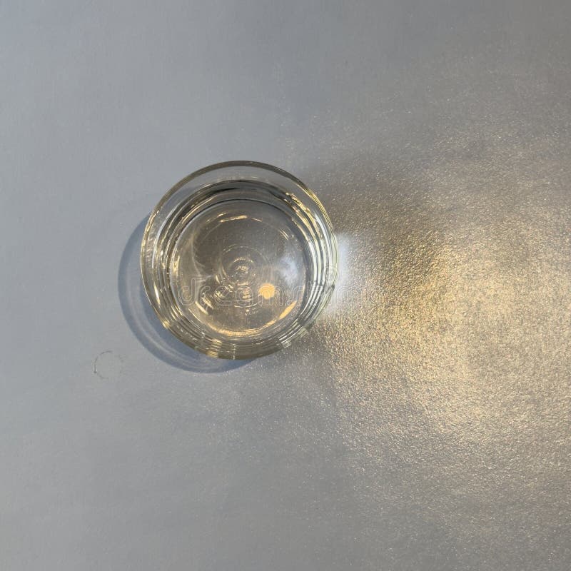Glass of water stock image. Image of overhead, desk - 275960613