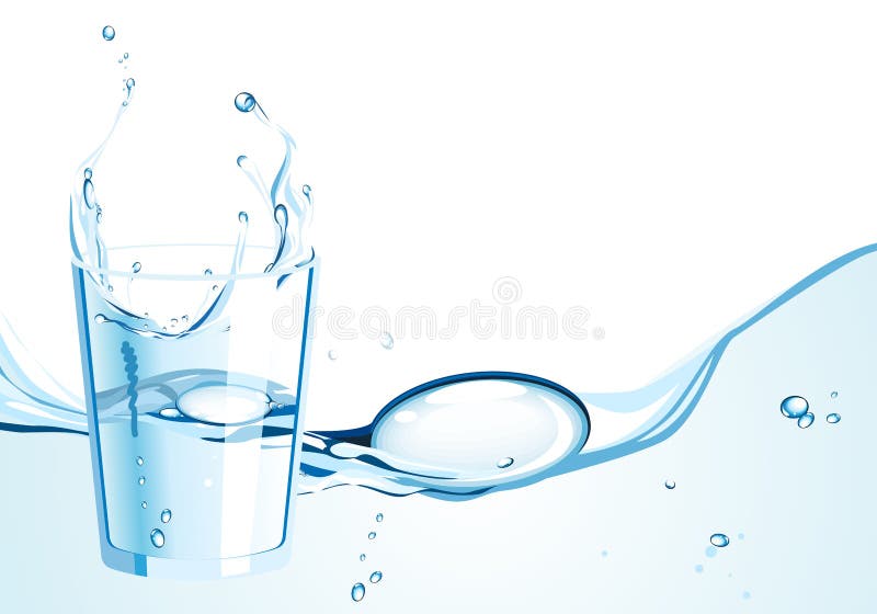 Glass of water stock vector. Illustration of glass, fresh - 78523464