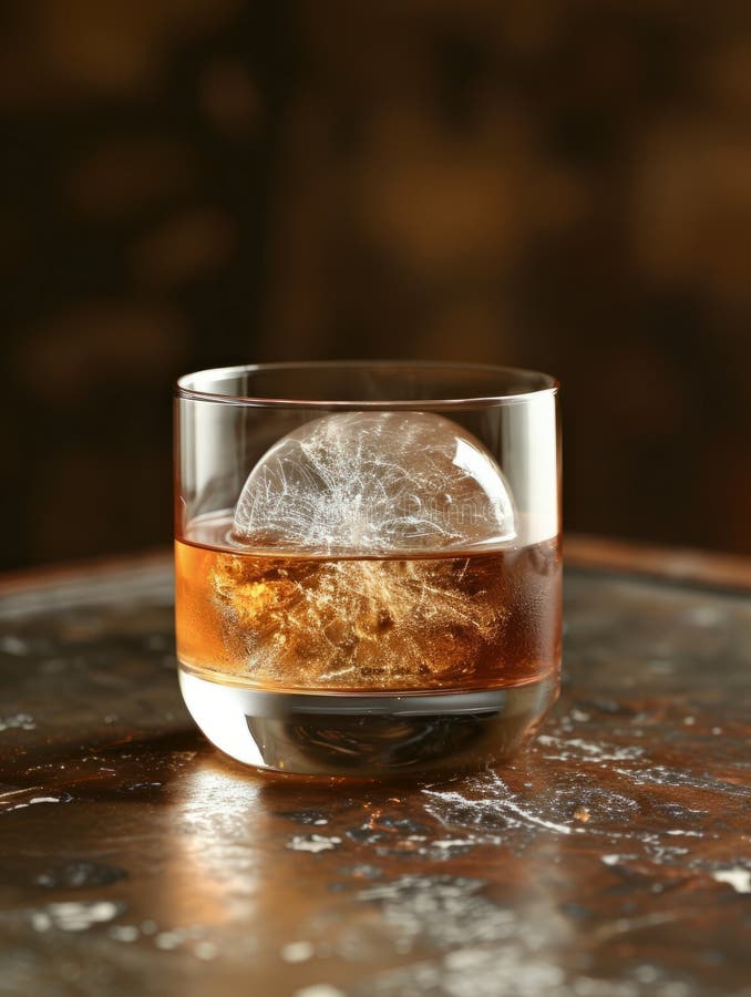 Glass Whiskey Large Ice Sphere Stock Photos - Free & Royalty-Free Stock ...