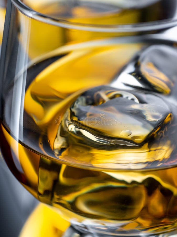 Glass of Whisky on the Rocks Stock Photo - Image of liquid, dram: 260393064