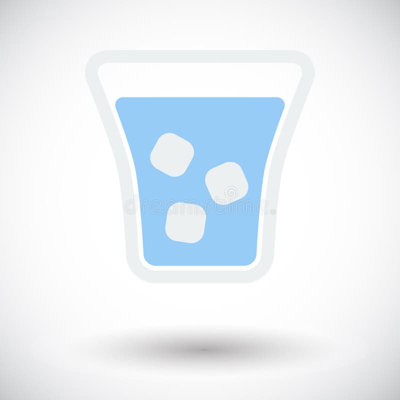 Glass whit ice stock vector. Illustration of blue, cold - 96203306