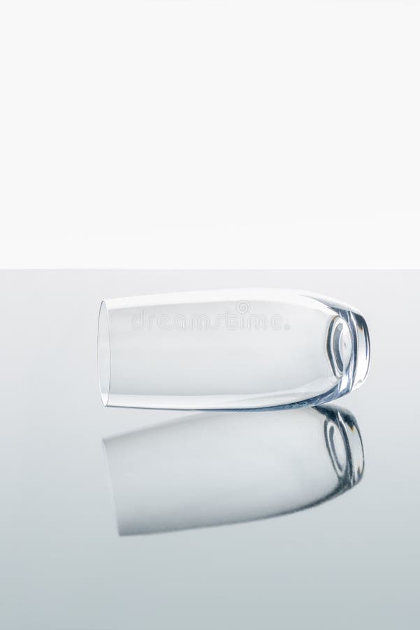 Glass on White Reflecting Surface Stock Image - Image of texture ...