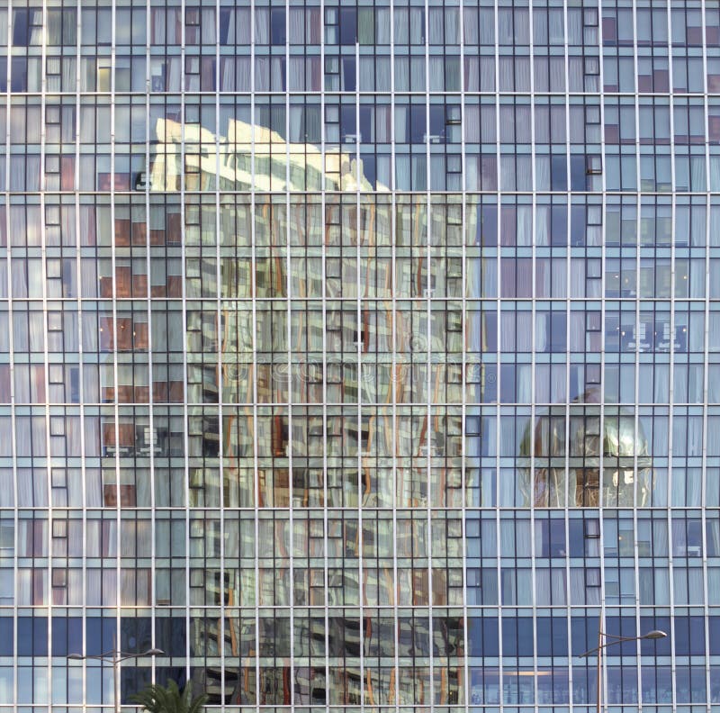 Glass Window Architecture Build Background. Empty Window Stock Photo ...