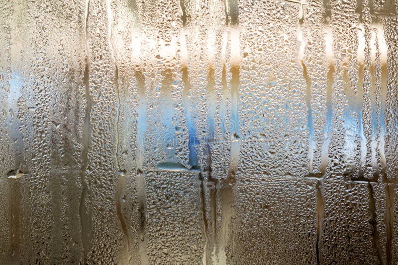 Glass of Window Condensation Blur Stock Image - Image of humidity ...