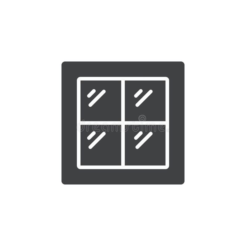 Glass Window Icon Simple Vector Symbol Stock Vector - Illustration of ...