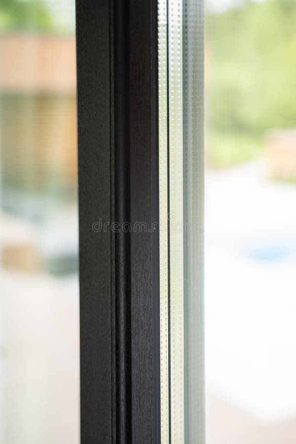 Glass Window Structure with Perforated Double Glazing and Shadowed ...