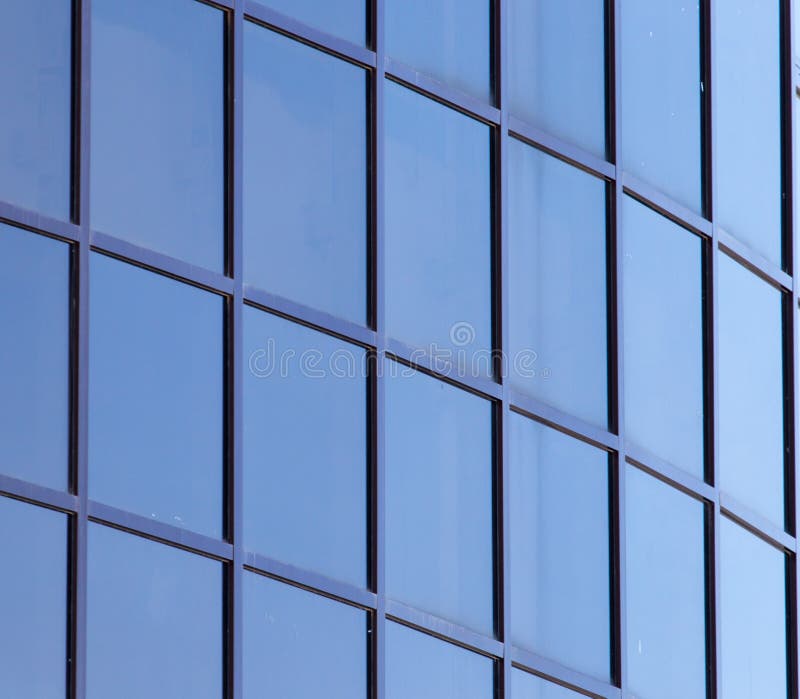 Glass Windows of the Building As a Backdrop Stock Image - Image of wall ...