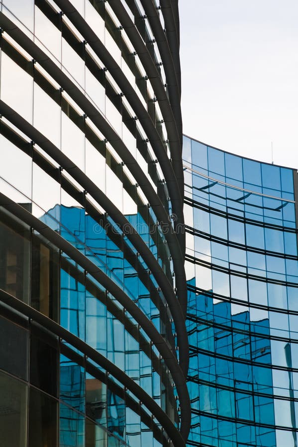 Glass Windows Centre Business Stock Image - Image of building ...