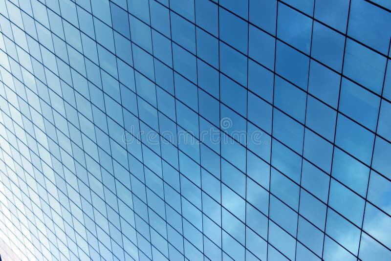 Pattern of Blue Square Windows. Stock Photo - Image of blue, buildings ...