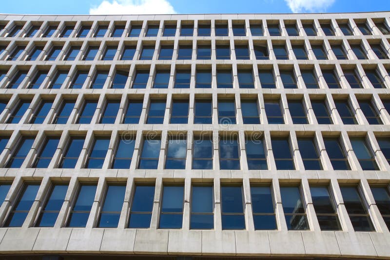 Glass Windows on the Facade of a Building Stock Photo - Image of ...