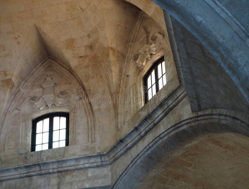 Glass Windows Inside Cathedral in Havana Cuba Editorial Stock Photo ...