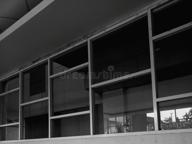 Glass Windows and Line White Stock Photo - Image of combination ...