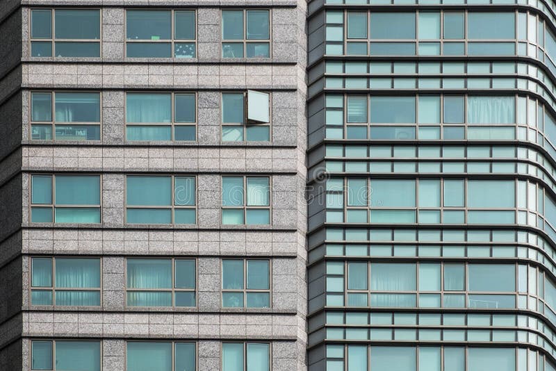 Glass Windows of Office Building Background Stock Image - Image of ...