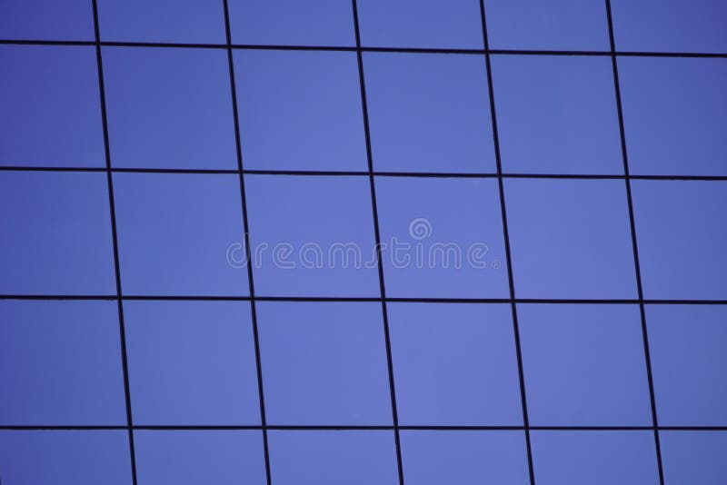 Glass Windows Repeating Geometric Pattern. Part of a Modern Building ...