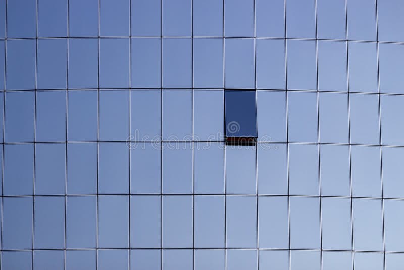 Glass Windows of Skyscrapers, Texture. Matte Surface Not Reflecting the ...