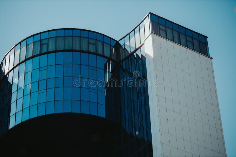 Glass Windows on Tall Architecture Editorial Stock Image - Image of ...