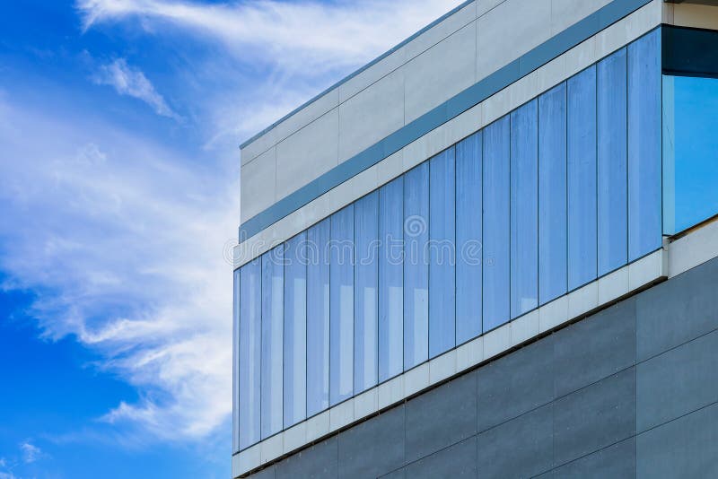 Glass Windows of a Typical Commercial Building Under Construction ...