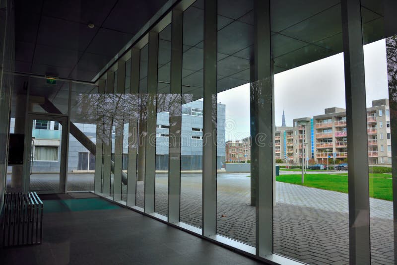 Glass Windows and View on the City of Eindhoven Stock Photo - Image of ...