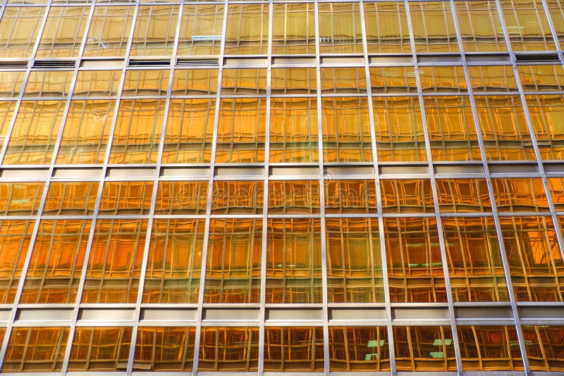 Glass Windows Wall of Highrise Building Stock Photo - Image of pattern ...