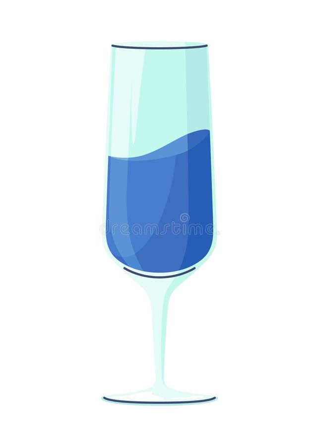 Glass for Wine or Champagne. Alcohol Drink Stock Vector - Illustration ...