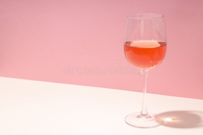 Glass of Wine, Delicious Alcohol Drink in Glass Stock Photo - Image of ...