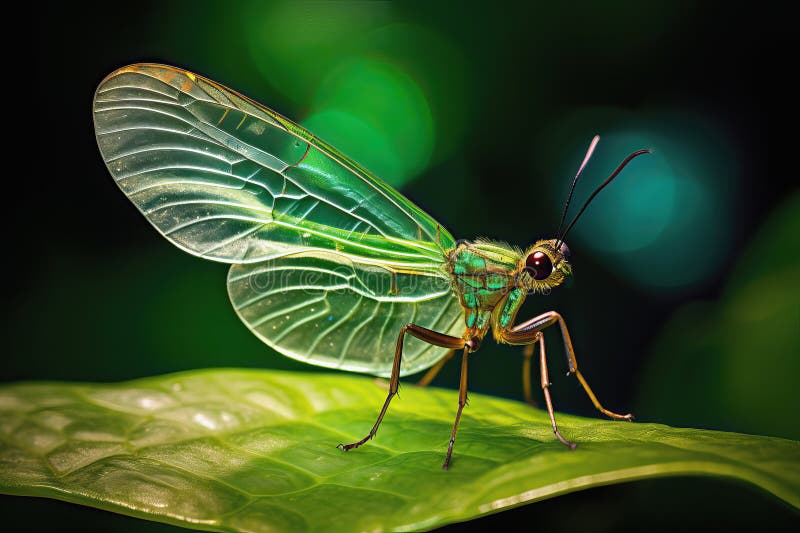 Glass Winged Bug, AI Generated Stock Illustration - Illustration of ...