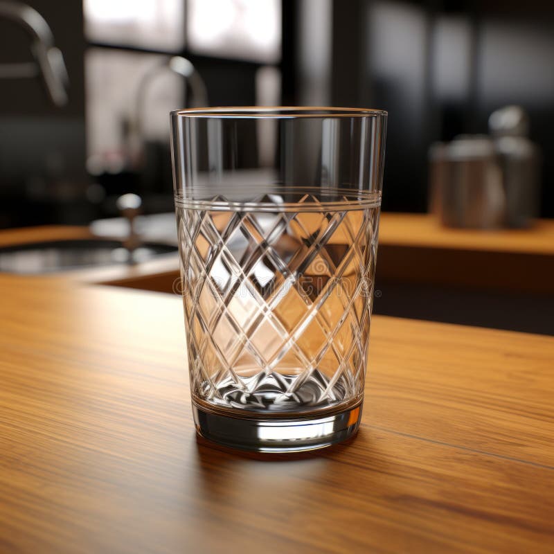 High-quality Glass Cup 3d Model with Ar Support Stock Illustration ...