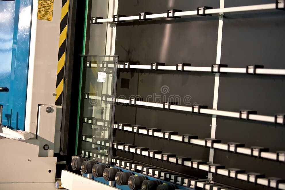 Glass working machine stock image. Image of numeric - 243902661